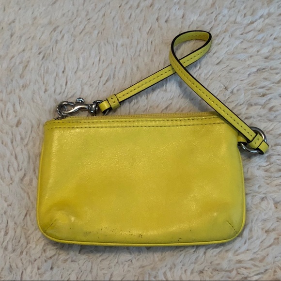 Coach | Bags | Coach Yellow Small Purse | Poshmark
